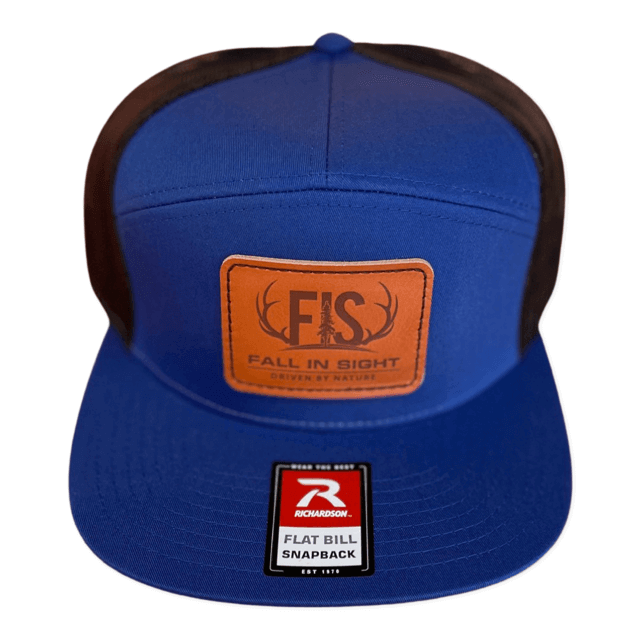 FIS Leather Patch 7 Panel Snapback Hat