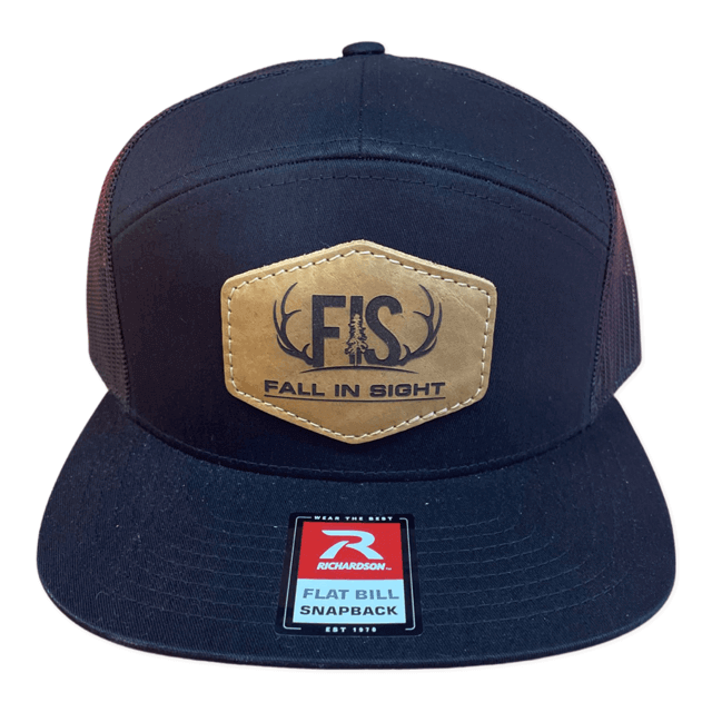 FIS Leather Patch 7 Panel Snapback Hat